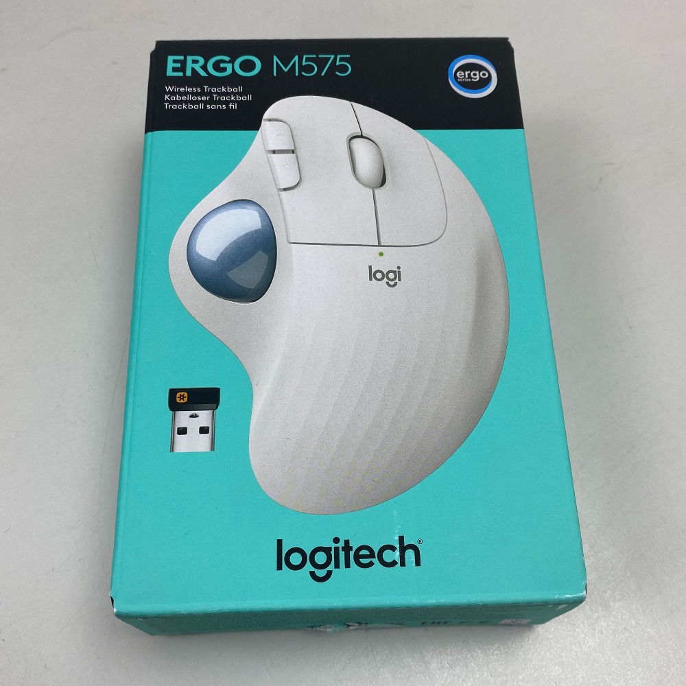 New Logitech Logitech ERGO M575 Wireless Trackball Mouse Ergonomic ...